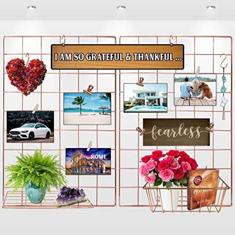Jual Metal Wall Grid Panel Set Of 2 (17.3'x 13') - Beautifully Packaged ...