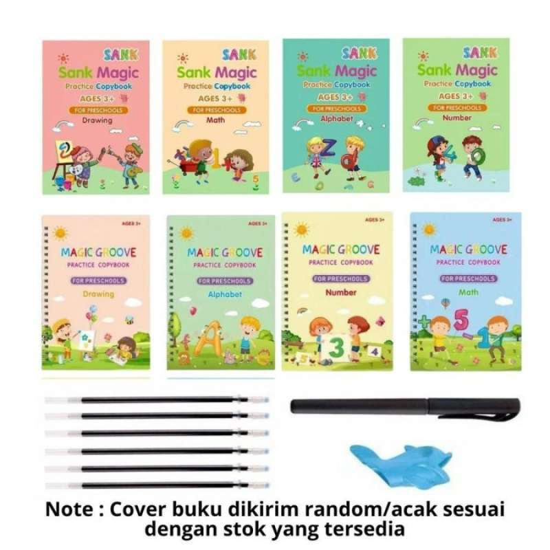 Jual Sank Magic Book / Set Buku Latihan Menulis Di Seller Hachi ...