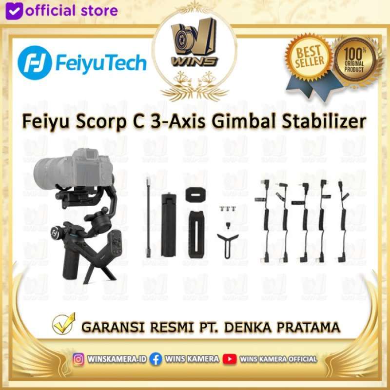 Promo Feiyu Scorp C Stabilizer 3 Axis Gimbal For Mirrorless & Dslr ...