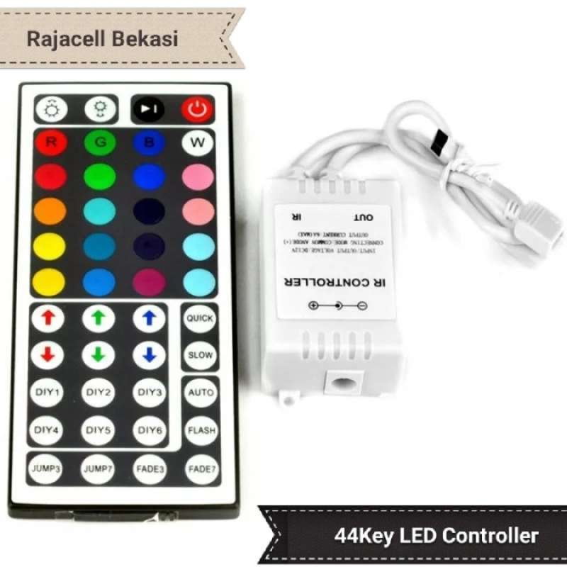 Promo Rgb Led Strip Controller 12v 44key Ir Remote Pengendali Lampu Strip Diskon 23% Di Seller ...