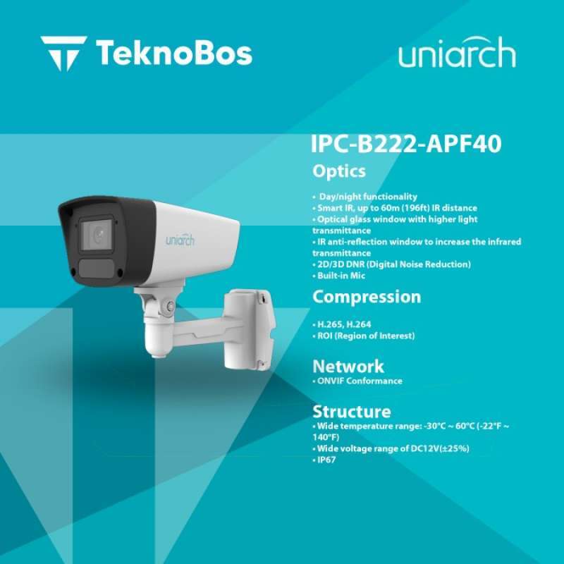 Jual Uniarch Ipc-b222-apf40 5mp Bullet Ip Camera Cctv Di Seller Have-id - Cengkareng Timur, Kota ...