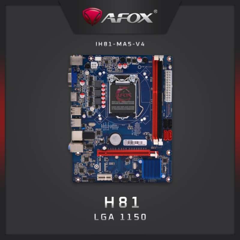Jual Motherboard / Mobo Afox H81 Intel Lga 1150 Ddr3 Max 16gb Ih81-ma5 ...