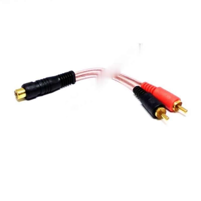 Jual Kabel Rca Cabang Y 2 Rca Male To 1 Rca Female Jack Audio Jumper ...
