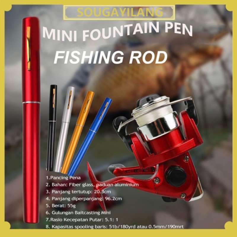 Jual Set Pancingan Pulpen Mini Fishing Rod Pen Joran Pancing Pulpen ...