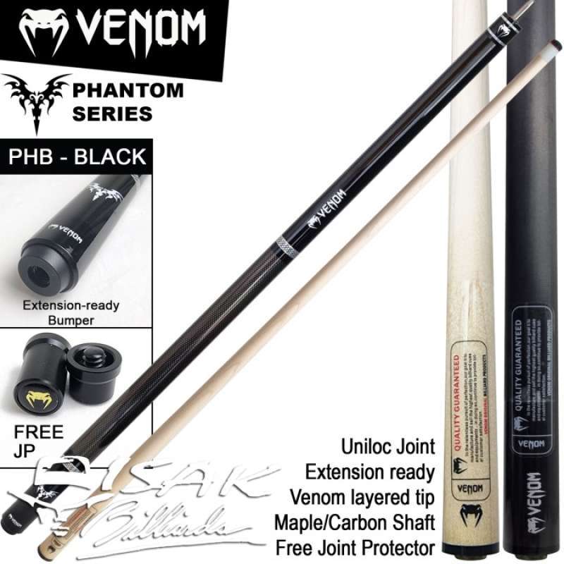 Jual Venom Phantom Black Cue Phb - Uniloc Extension Bumper Stick ...