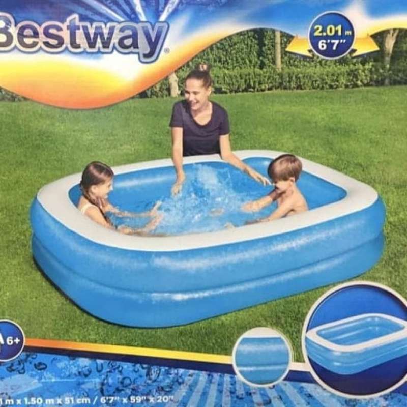 Jual Bestway Kolam Renang Anak & Keluarga 201 X 150 X 51 Cm #54346 - Klm Pompa Lstrk Di Seller ...