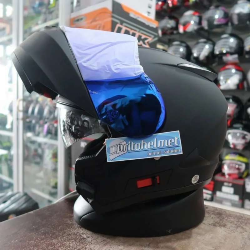 Jual Snail M1 Modular Black Matt Dop Free Visor Clear Di Seller ...