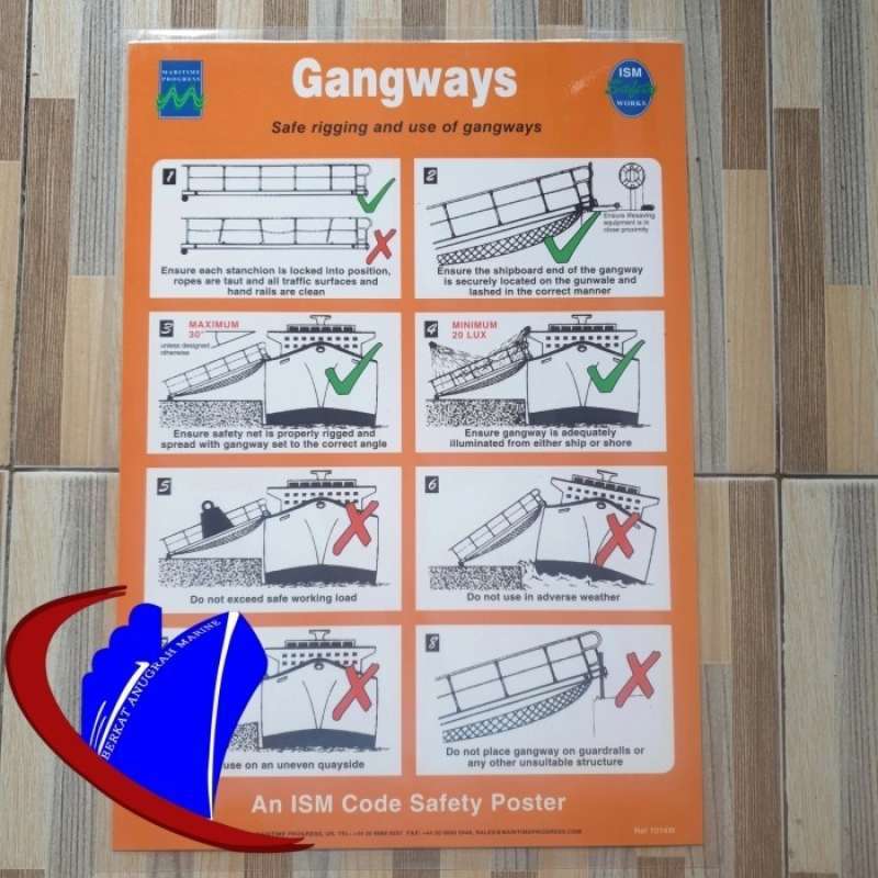 Promo Safety Poster Gangways Impa Code 221514 Diskon 23% Di Seller ...