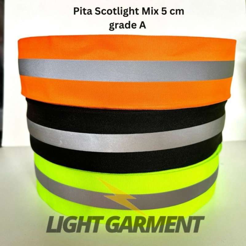 Promo Pita Reflektor Mix 5 Cm A Pemantul Cahaya Scotlight Skotlet 50 M ...