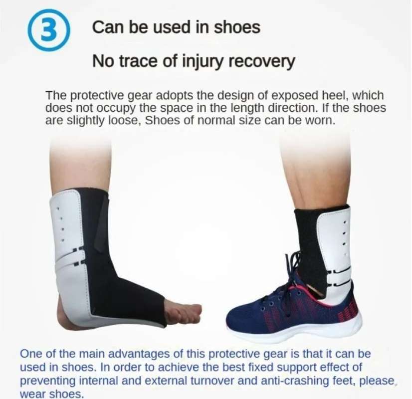 Promo Foot Droop Splint Brace Orthosis Ankle Joint Fixed Strips Guards ...