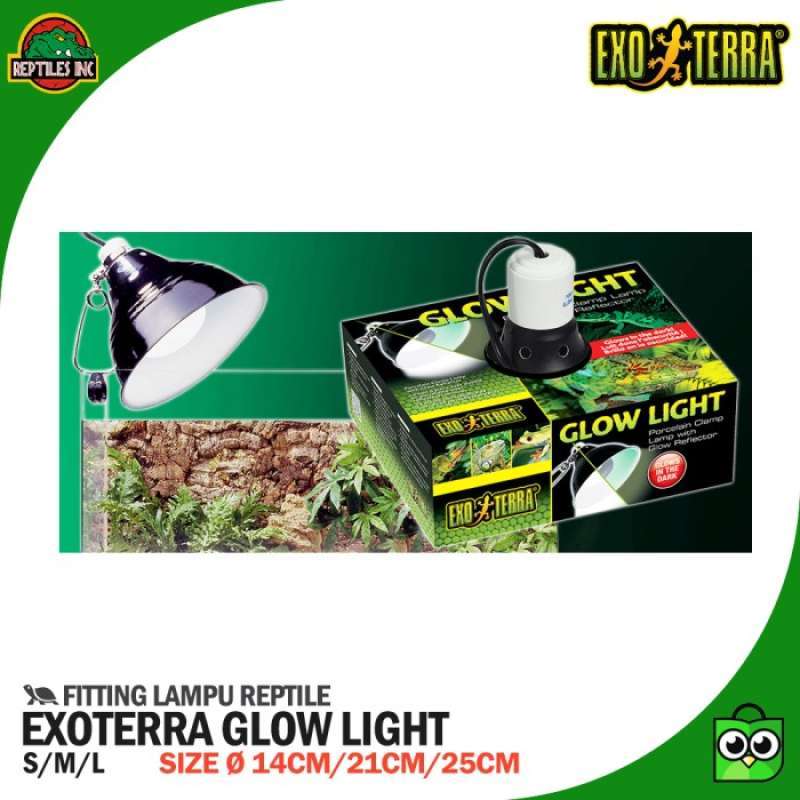 Promo Exo Glow Light Medium - Fitting Lampu Jepit Uva Uvb Reptil Torto ...