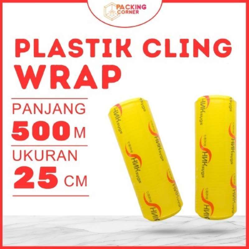 Jual Cling Wrap Makanan 25 30 35 40 45 X 500 M Plastik Roll Bungkus ...