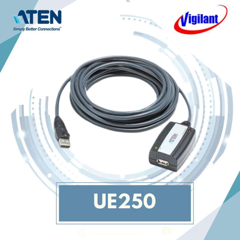Promo Aten Ue250 5m Usb 2.0 Extender (daisy-chaining Up To 25m) Diskon ...