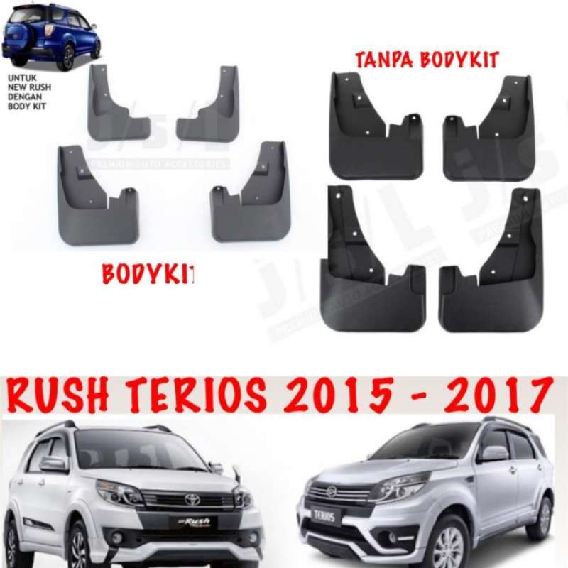 Promo Mud Guard New Rush Terios 2015 2017 Karpet Lumpur Body Kit ...