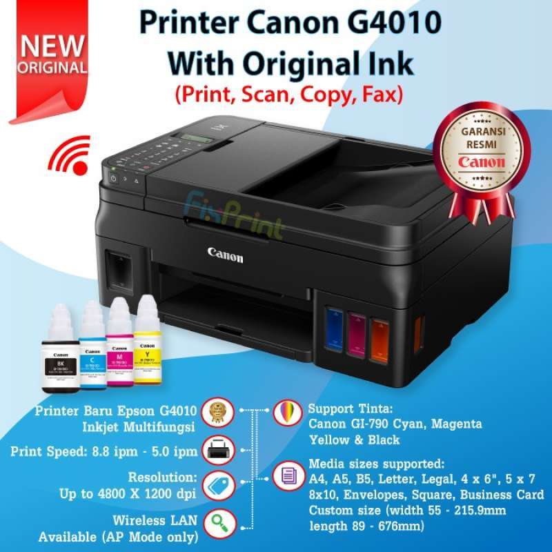 Promo Printer G4010 All In One Scan Fax Adf Pengganti G4000 Diskon 23% ...