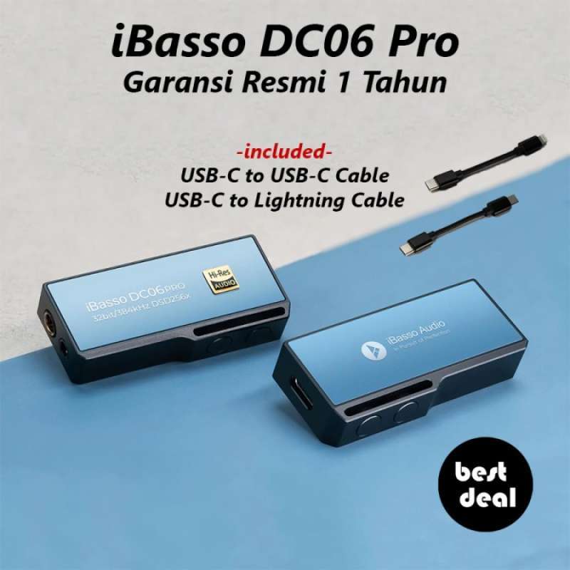 Promo Ibasso Dc06 Pro Usb-c Lightning Dac Amp Dual Ess Es9219c 3.5mm 4.4mm Diskon 23% Di Seller ...