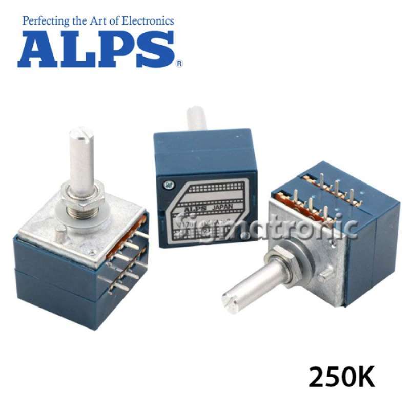 Promo Alps Rk27 Blue Velvet Stereo Log Potentiometer 250k 250kax2 ...