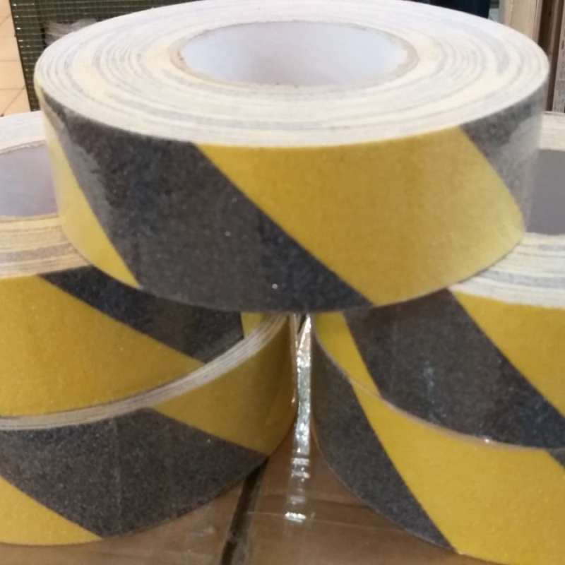 Jual Isolasi Safety Walk Cina 2 X 18 M Kuning Hitam-stiker Anti Slip Di ...