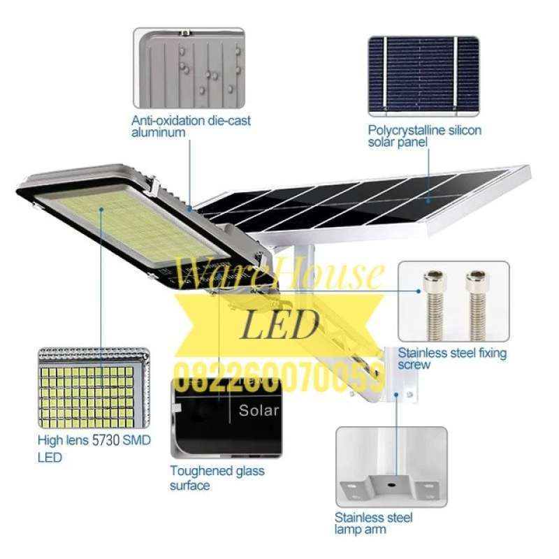 Jual Lampu Jalan Solar Panel Tenaga Surya 400w Led 400watt 400 Watt ...