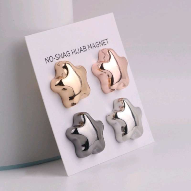 Jual Pin Hijab Magnet Bintang Pengganti Peniti Dan Jarum Pentul Hijab ...