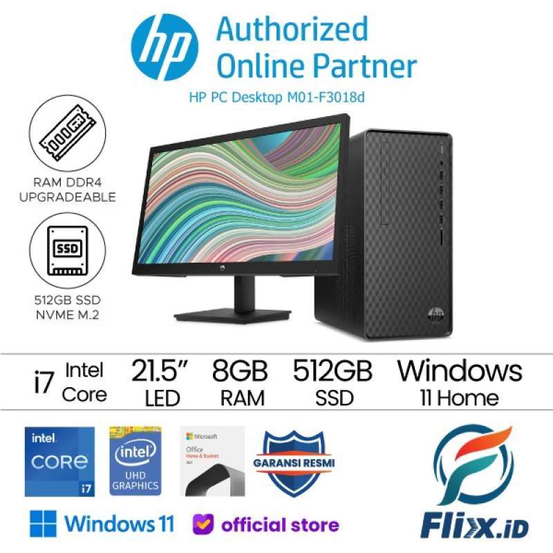 Jual Hp Pc Desktop M01-f3018d I7-13700 8gb 512gb Ssd Win11+ohs - 16gb Di Seller Flixx.id ...