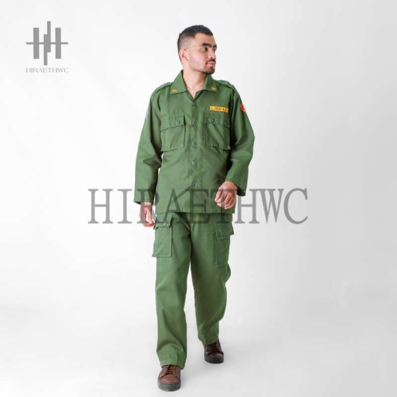 Jual Seragam Linmas Hansip Fullset Paket Lengkap Murah Terbaik - L ...