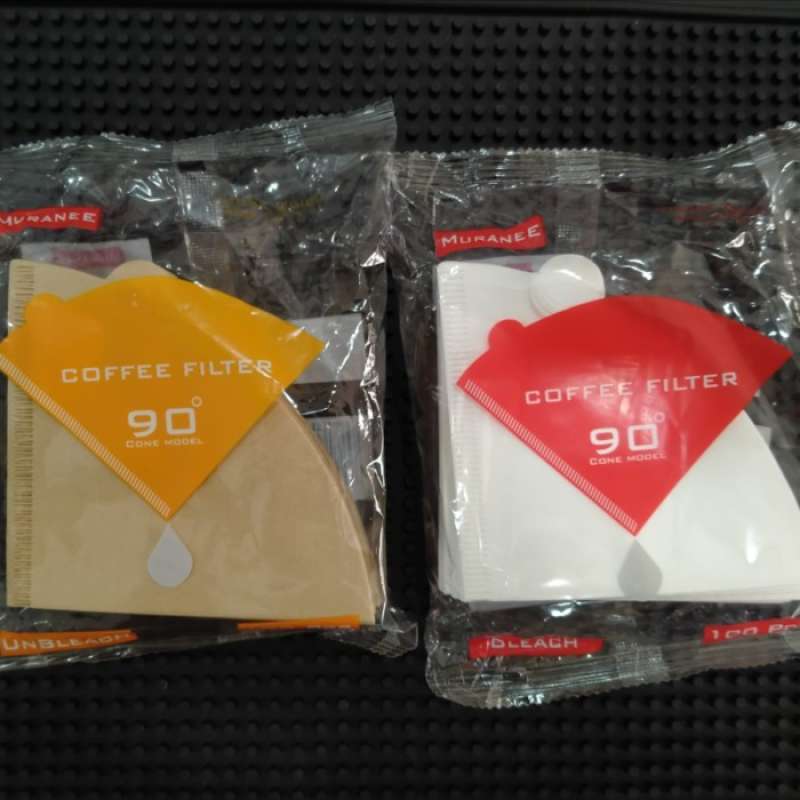 Jual Paper Filter V60 01 Isi 100 Lembar Muranee Kertas Kopi Putih / Coklat Di Seller Belanja-id ...