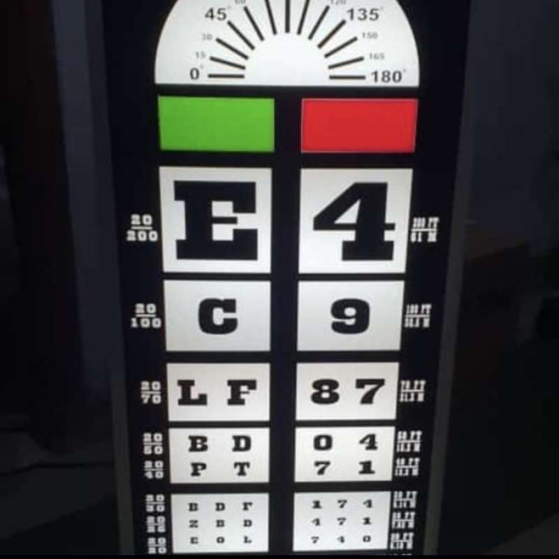 Promo Snellen Chart Elektrik Remote Diskon 23% Di Seller Albeta Store ...