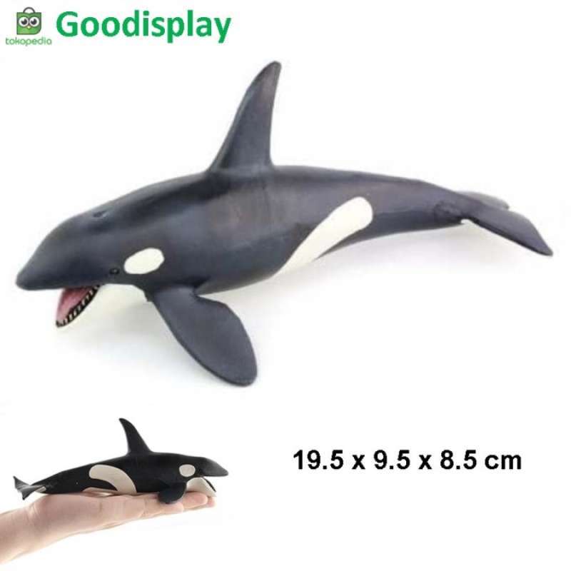 Promo Aneka Mainan Hewan Laut Ikan Paus Hiu Orca Sperm Blue Whale Shark ...