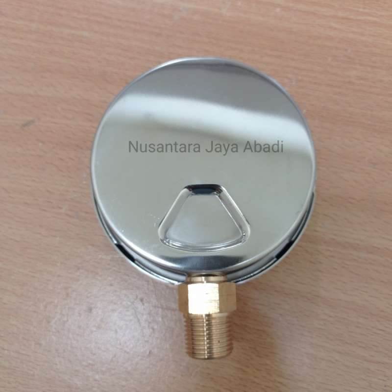 Promo Pressure Gauge Stainless 4 Inchi 100 Bar Diskon 23% Di Seller ...