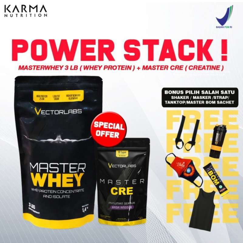 Promo Vectrolabs Power Stack Bundling Master Whey Creatine Bpom Diskon 33% Di Seller Aninda ...