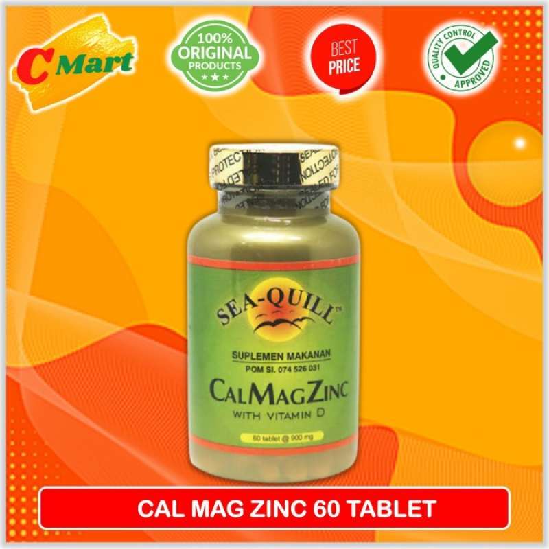 Promo Sea-quill Calmagzinc 60 Tab / Sea Quill Cal Mag Zinc / Cmart ...