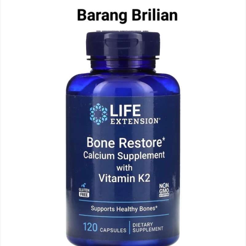 Promo Life Extension Bone Restore Calcium Supplement With K2 120 Caps ...