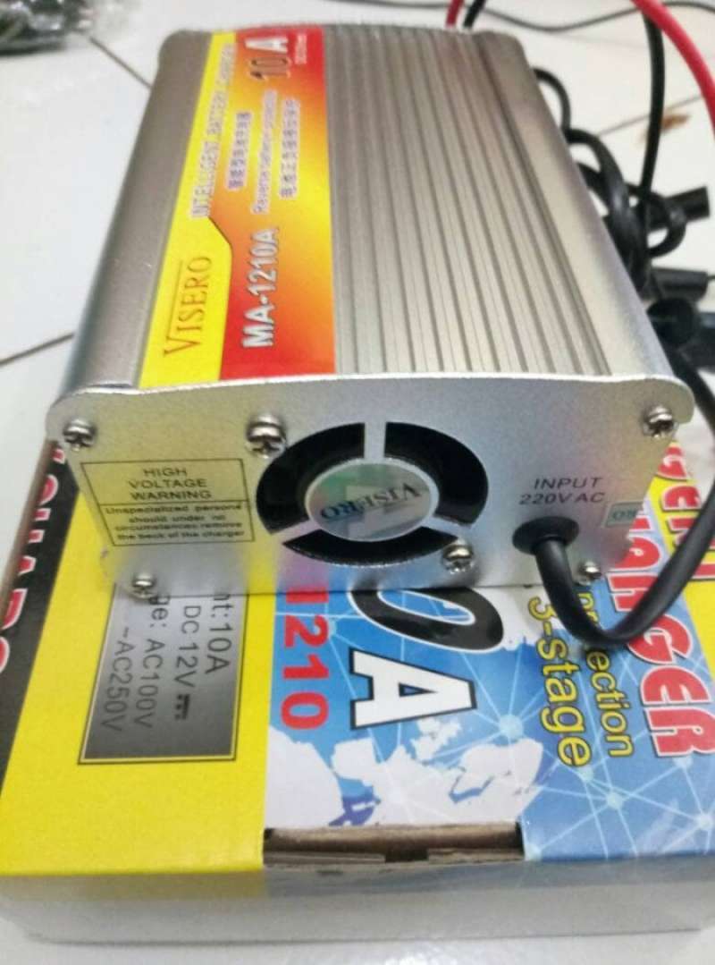 Promo Visero Charger Aki/accu 12v 10a Otomatis Intellegent Battery ...