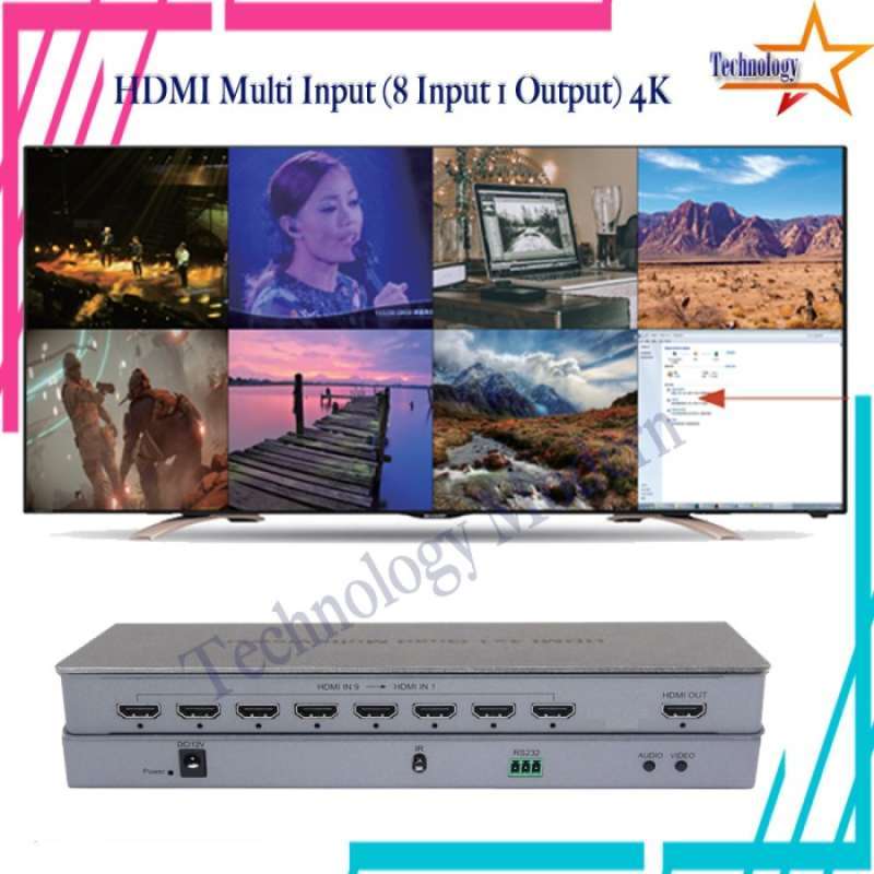 Promo 4k Hdmi Multi Input (8 Input 1 Output) Tampil Bersamaan & Bisa ...