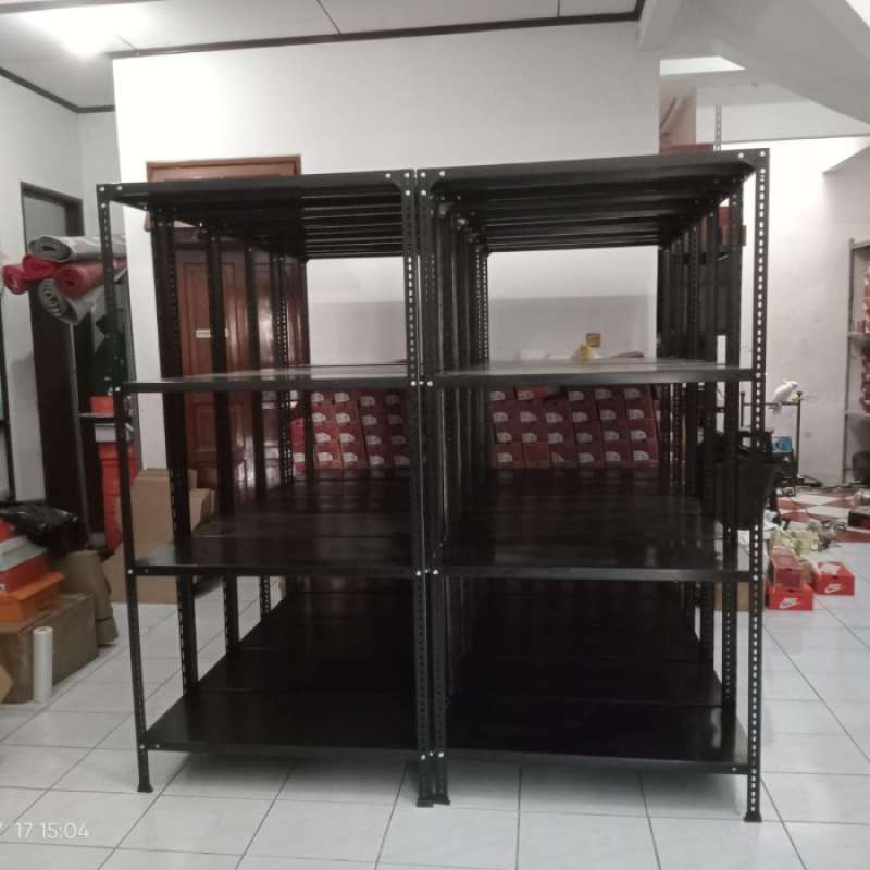 Promo Rak Gudang Bagus Kuat L40 X P100 T200 +++ Kaki Karet 5 Susun Sale ...