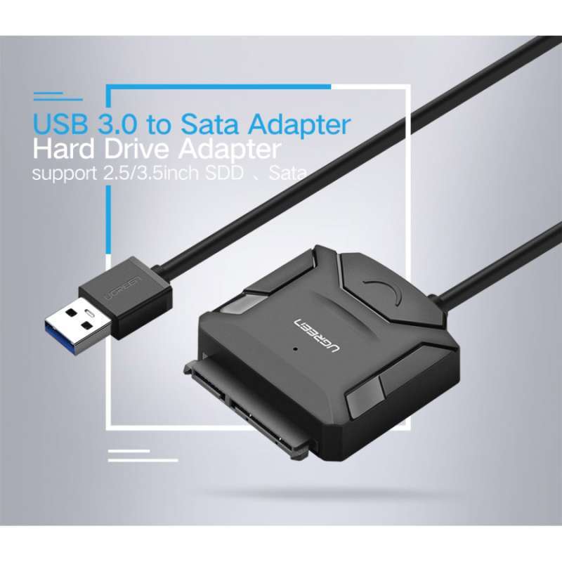 Promo Ugreen Kabel Sata To USB 3.0 Hard Drive Converter Hdd Ssd 2.5 ...