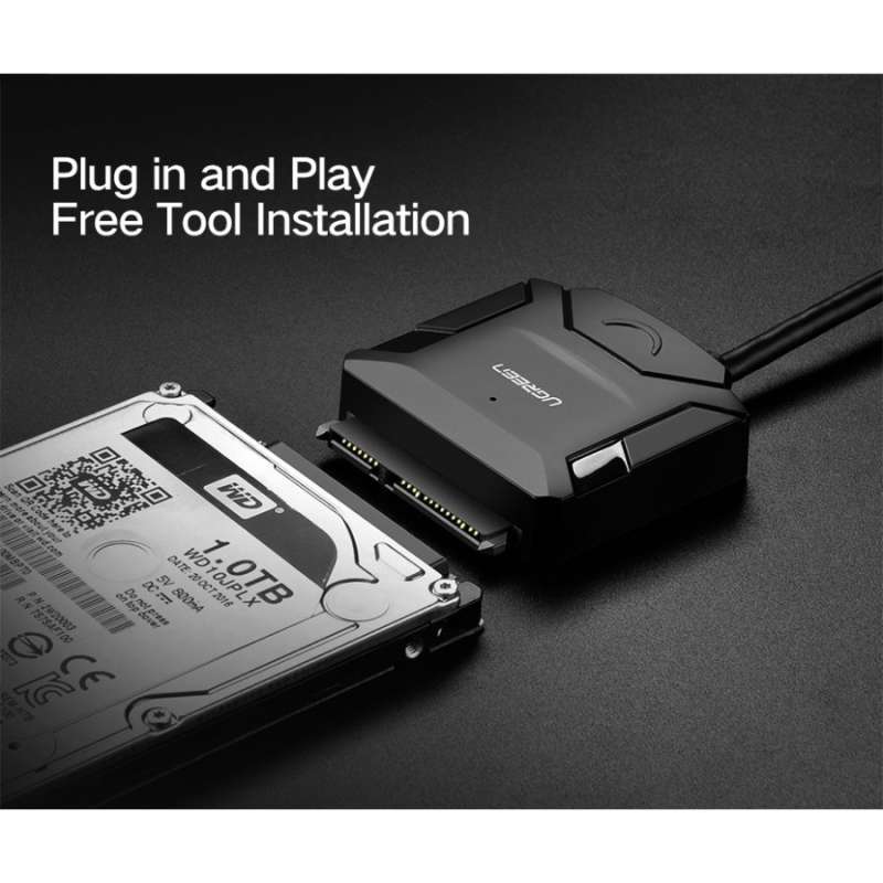Promo Ugreen Kabel Sata To USB 3.0 Hard Drive Converter Hdd Ssd 2.5 ...