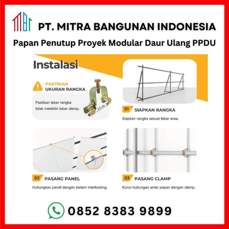Jual Papan Pagar Ppdu Penutup Proyek Hoarding Board Pt. Mitra Bangunan ...