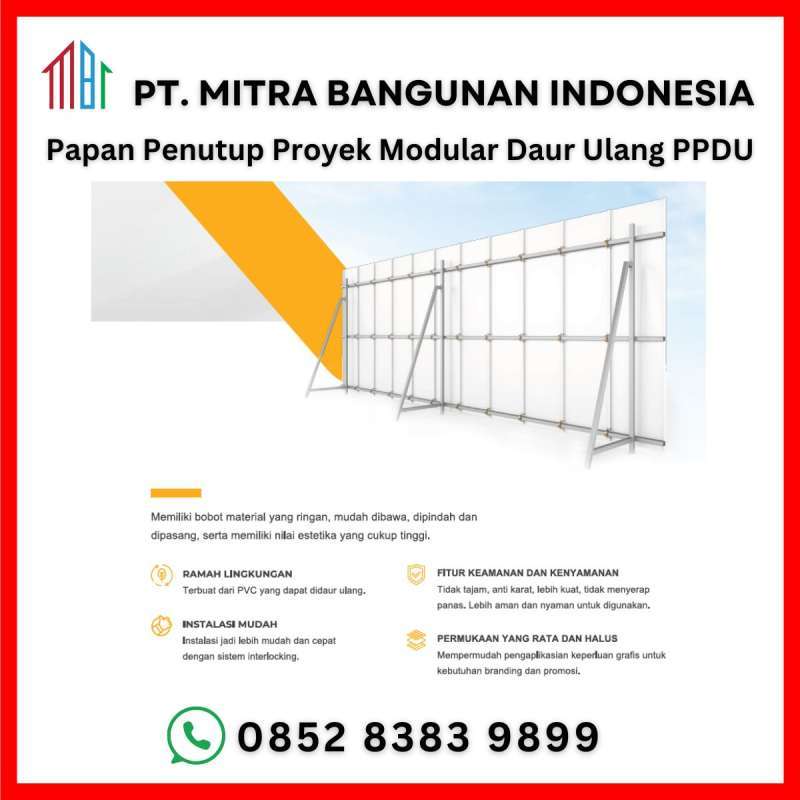 Jual Papan Pagar Ppdu Penutup Proyek Hoarding Board Pt. Mitra Bangunan ...