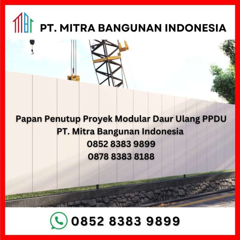 Jual Papan Pagar Ppdu Penutup Proyek Hoarding Board Pt. Mitra Bangunan ...