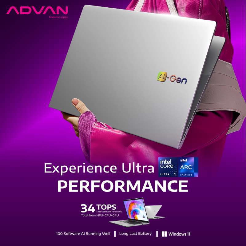 Promo Advan Laptop Ai Gen Ultra With Ai 14'' Intel Core Ultra 5 125h ...