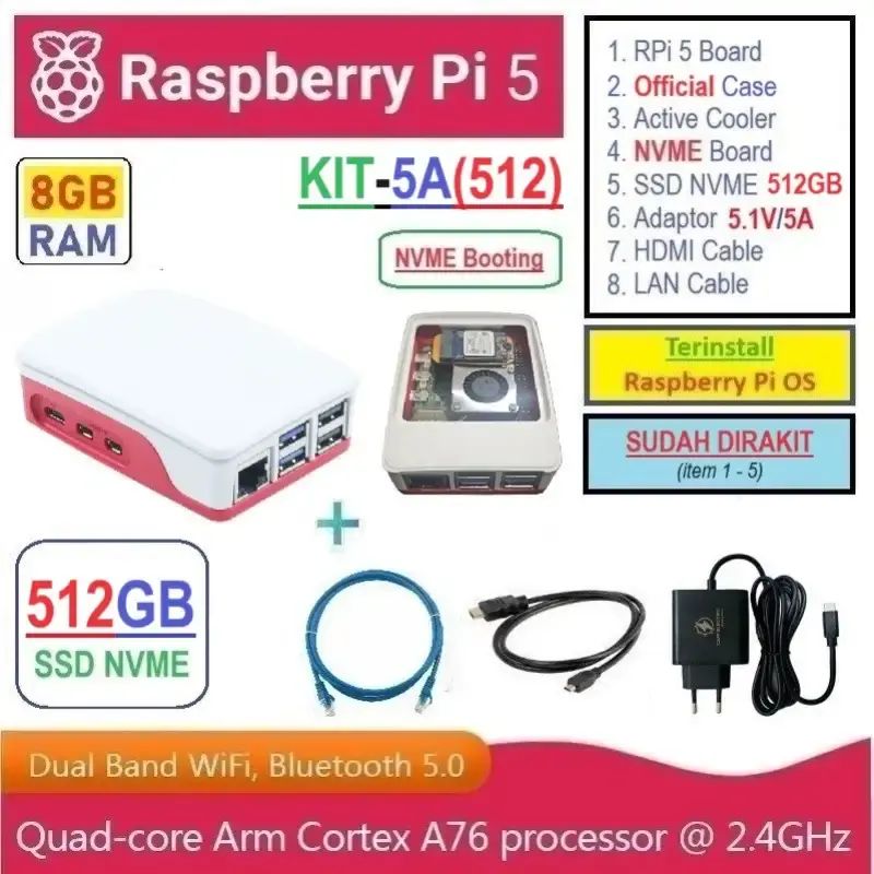 Raspberry Pi 5 8 GB Kit 🔥 Harga & Spesifikasi Terbaru Mei 2026