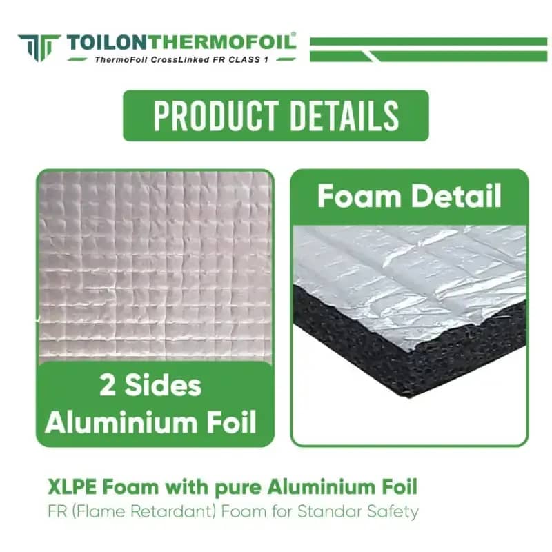 Jual Toilon Thermofoil Aluminium Foil Peredam Panas Atap Xlpe Foam 8mm ...