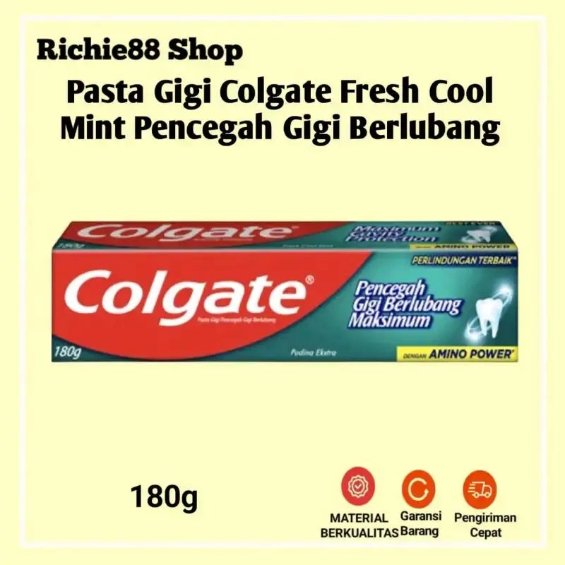 Jual Pasta Gigi Colgate Pencegah Gigi Berlubang Fresh Cool Mint Halal ...