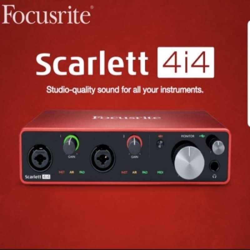 Promo Focusrite Scarlett 4i4 3rd Gen Usb Audio Interface Soundcard ...