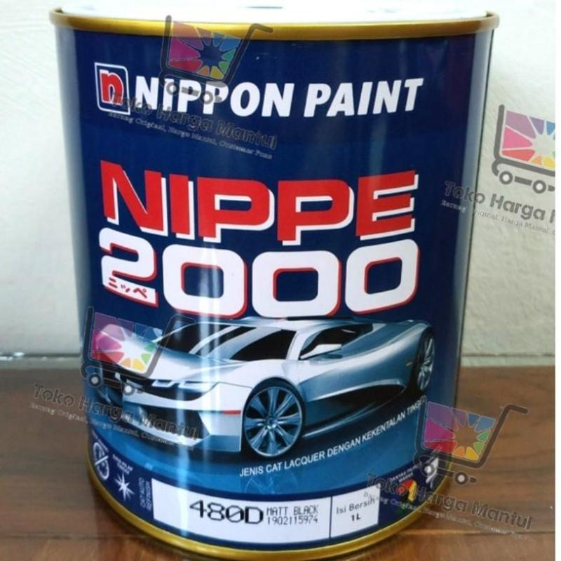 Jual Cat Duco Nippe 2000 Nippon Paint 1l Matt Black ( Hitam Doff ) Di ...
