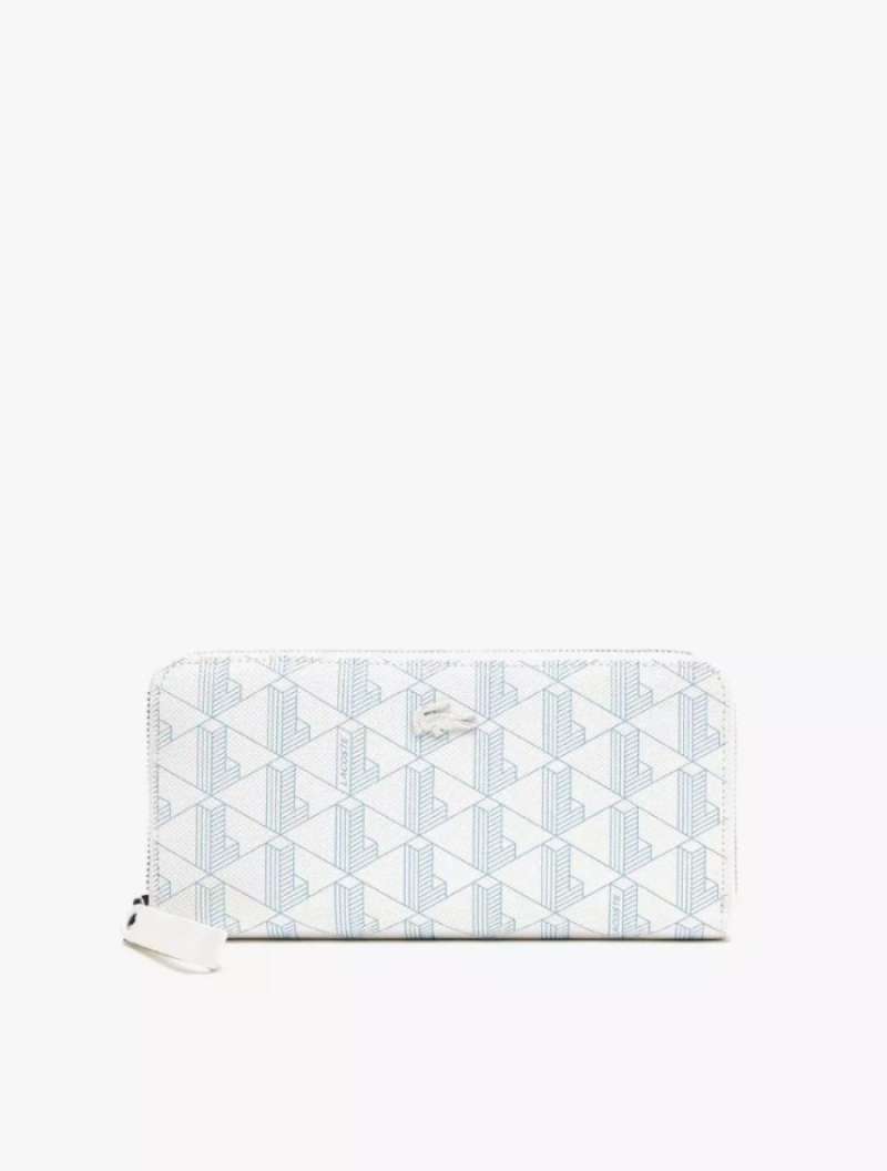 Jual LACOSTE ORIGINAL STORE 100% - Monogram Print Zip Wallet di Seller ...