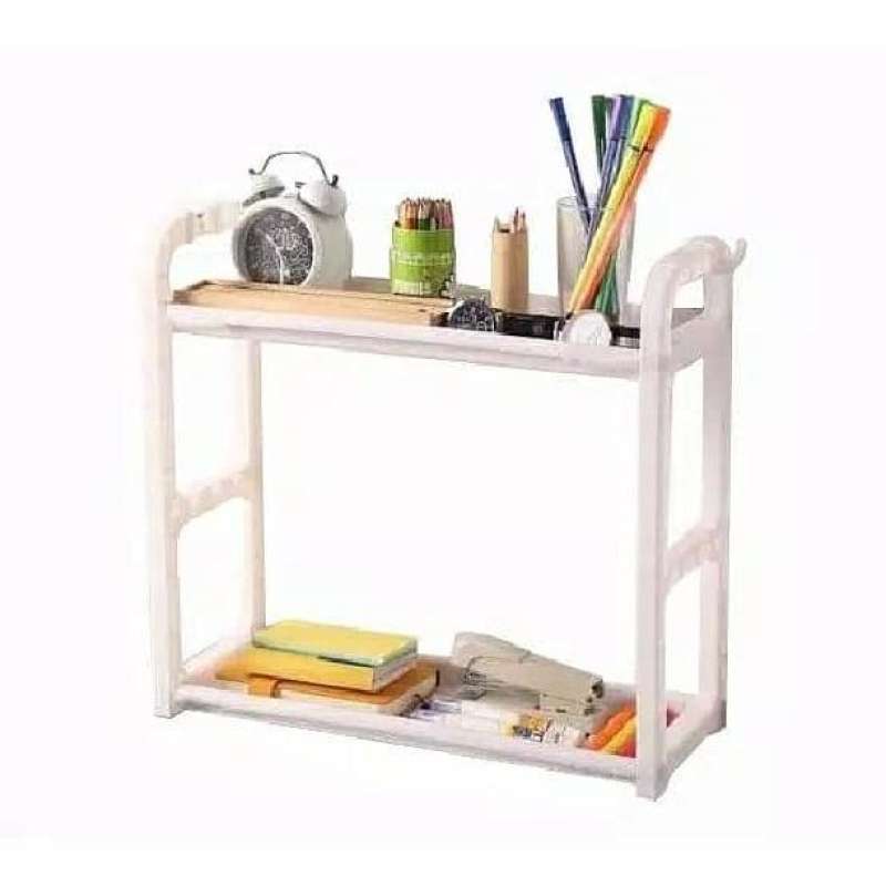 Jual rak buku minimalis putih Rak Dapur 2 tingkat Rak Multifungsi Rak ...