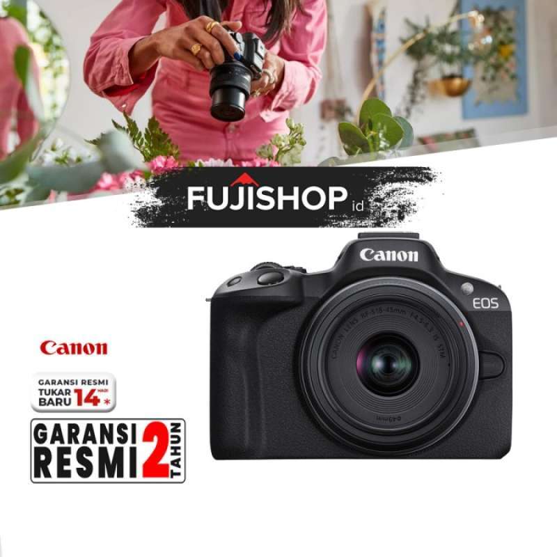 Jual Canon EOS R50 Kit 18-45mm Kamera Mirrorless EOS R 50 Garansi Resmi ...
